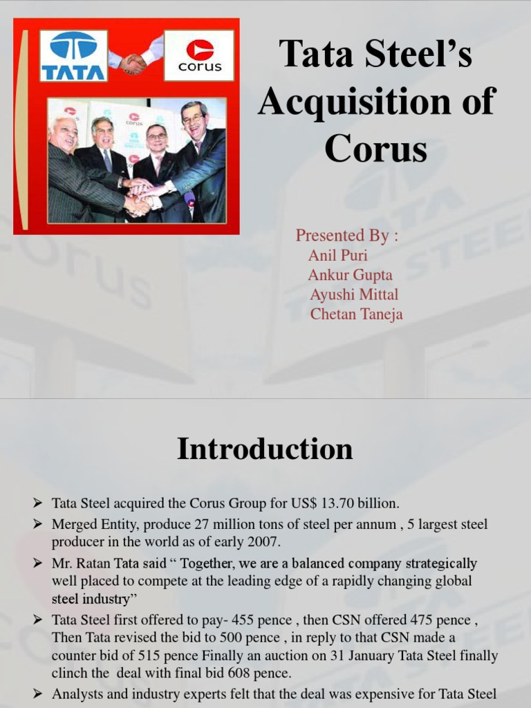 Tata Corus | PDF | Business | Home & Garden