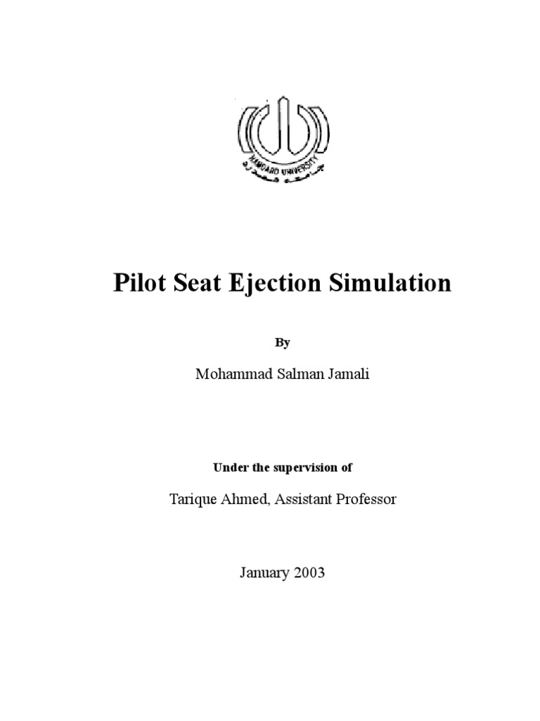 Pilot Seat Ejection Simulation | PDF | Parachute | Aircraft