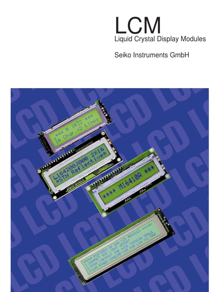 Dot Matrix Liquid Crystal Display Modules: Specifications and Features ...
