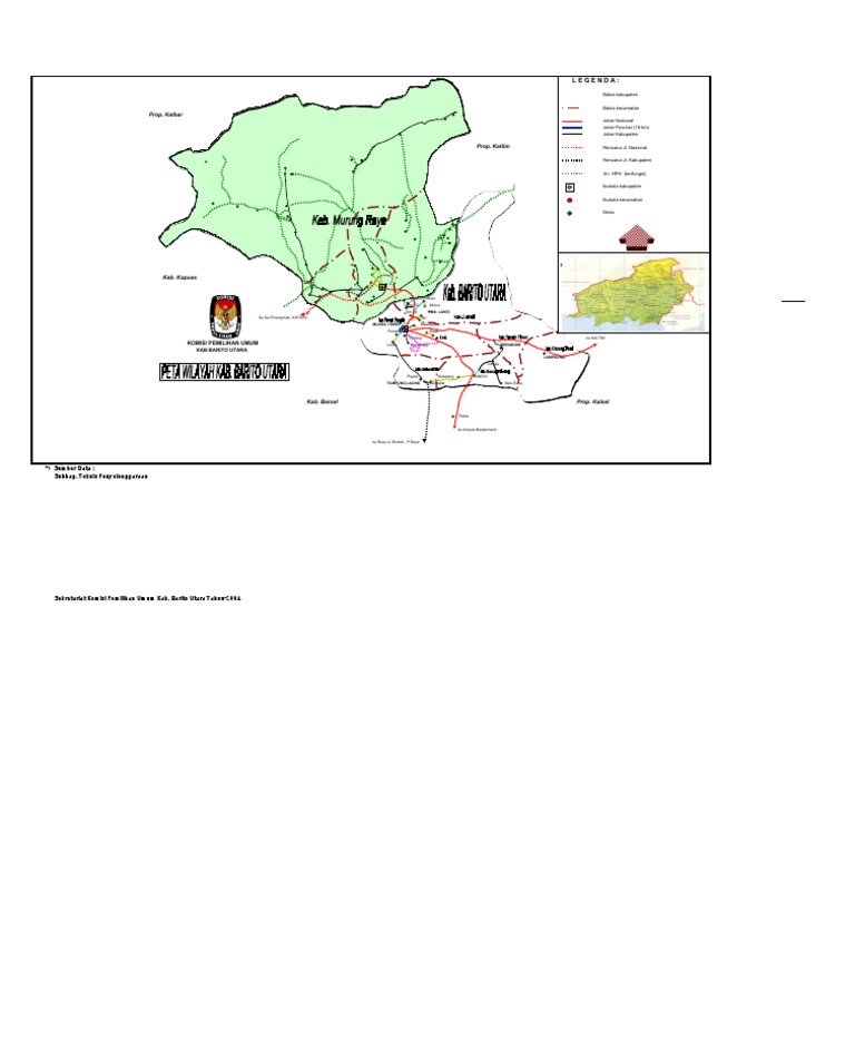 Peta Barito Utara | PDF