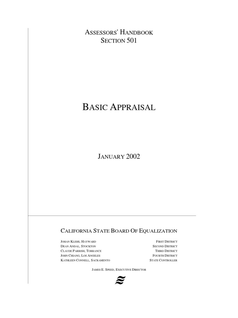 Assessors Handbook | PDF | Real Estate Appraisal | Value (Economics)