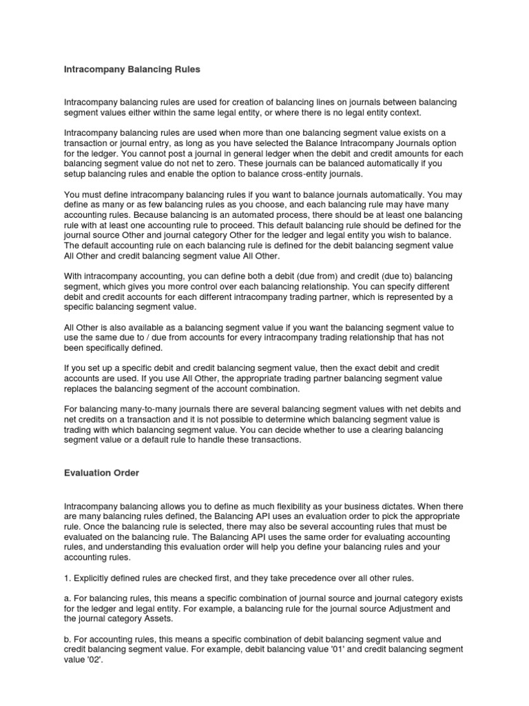 Intercompany and Intracompany | PDF | Debits And Credits | Business