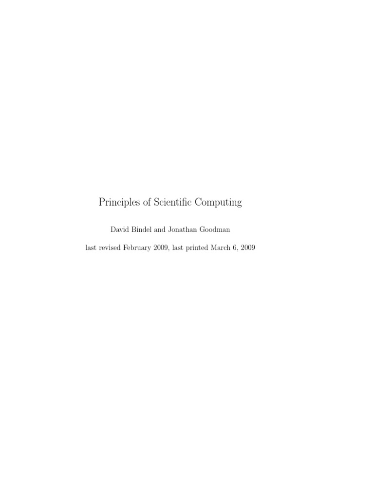 Principles of Scientific Computing | PDF | Integer (Computer Science) | Significant Figures