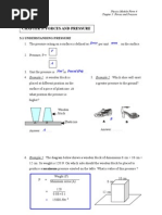 PRESSURE - Part 2 (Numericals) | PDF | Pressure | Force