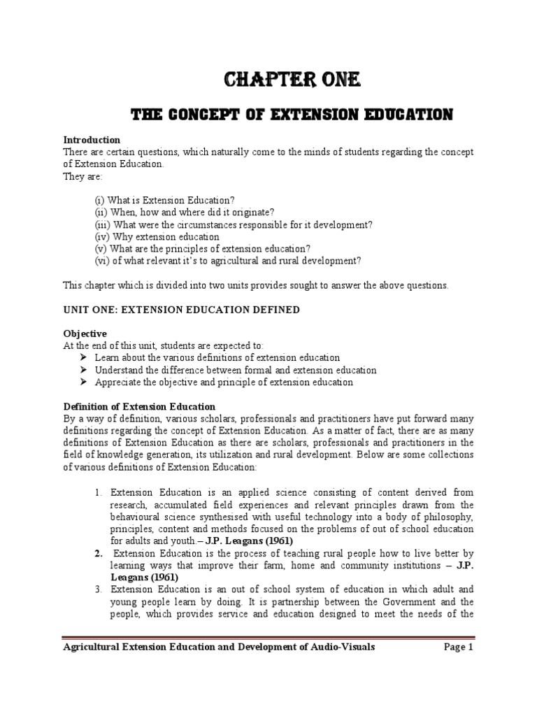 Agricultural Extension Education and Development | PDF | Nonverbal ...