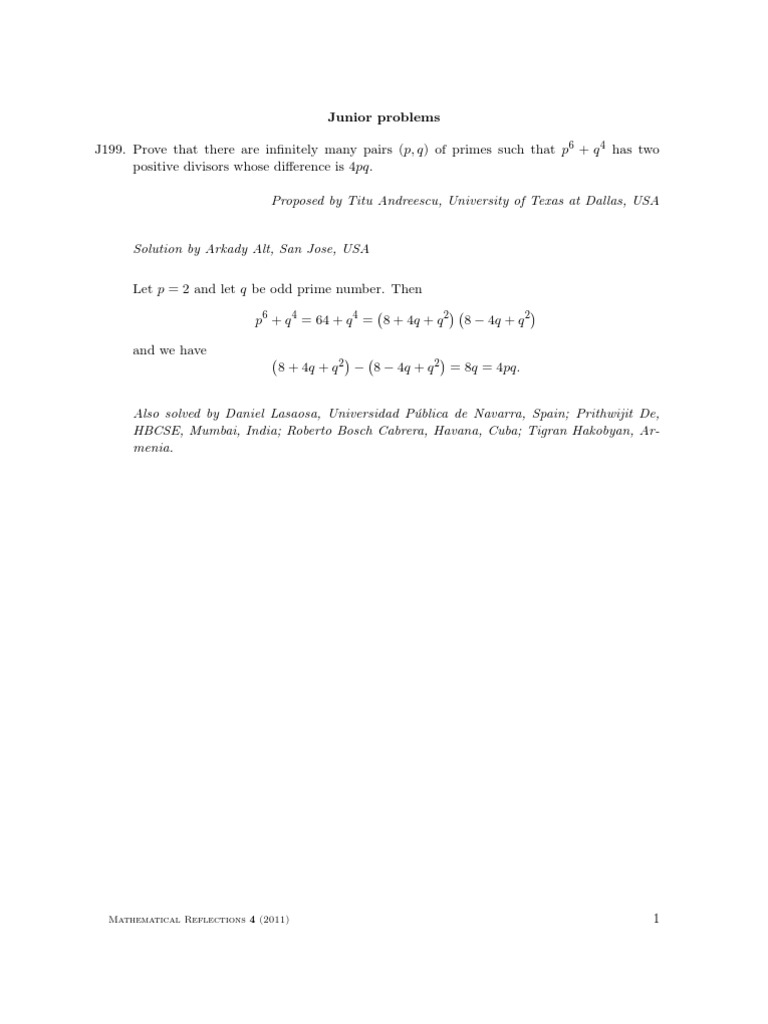 Mathematical Reflections | PDF | Triangle | Triangle Geometry
