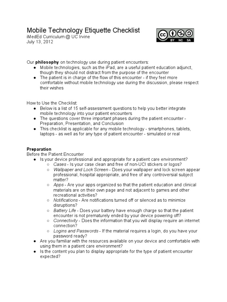 Mobile Technology Etiquette | PDF | Mobile Technology | Computing