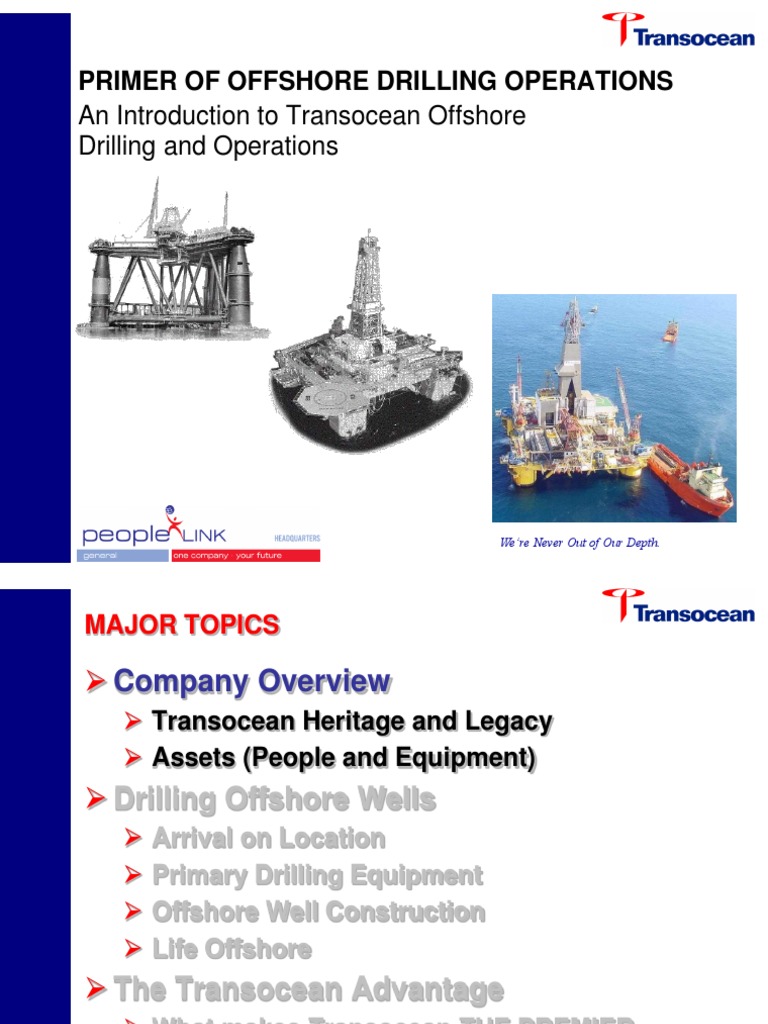 Transocean Offshore Drilling Overview | PDF | Offshore Drilling ...