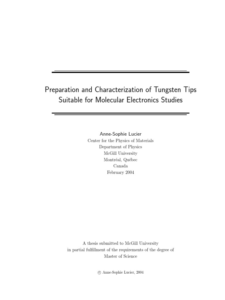 STM Tip Preparation Guide | PDF | Scanning Tunneling Microscope ...