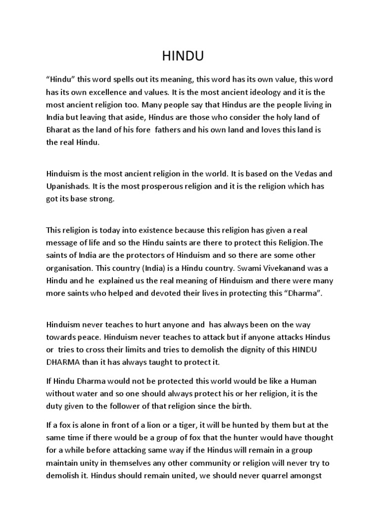 Hinduism | PDF | Dharma | Indian Religions