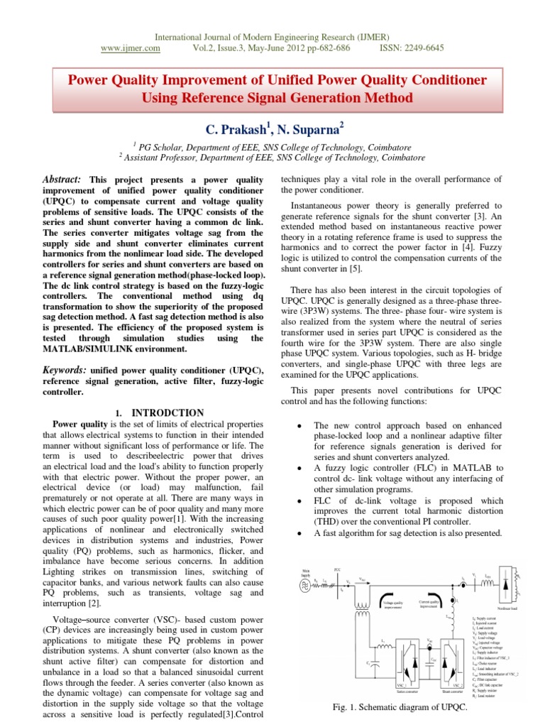 Power Quality Improvement of Unified Power Quality Conditioner Using ...