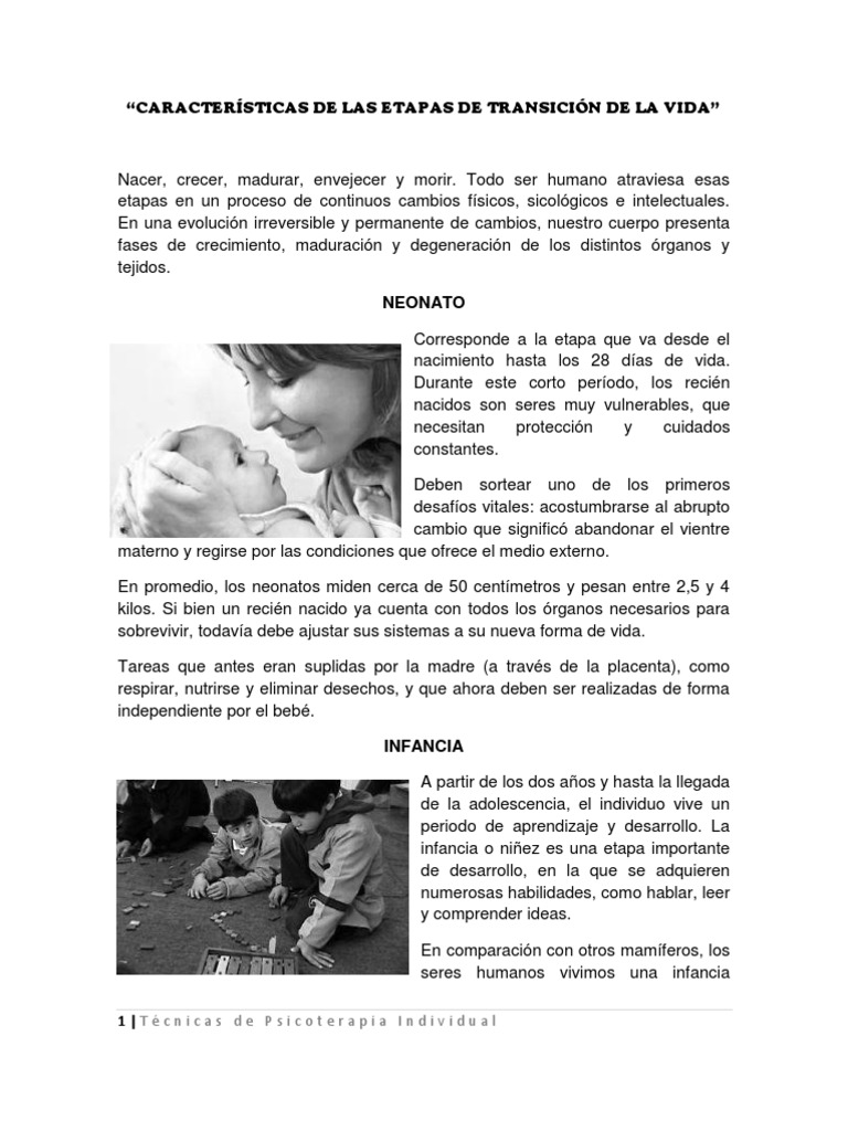 Etapas de Transición en la Vida | PDF | Pubertad | Menopausia