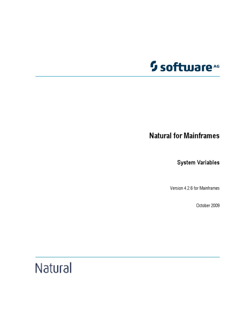 Natural System Variables | PDF | Subroutine | Array Data Structure