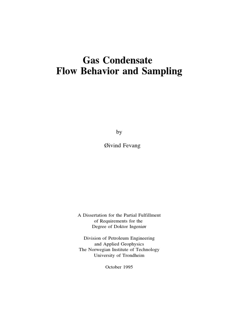 Gas Condensate Reservoir | PDF | Petroleum Reservoir | Permeability ...
