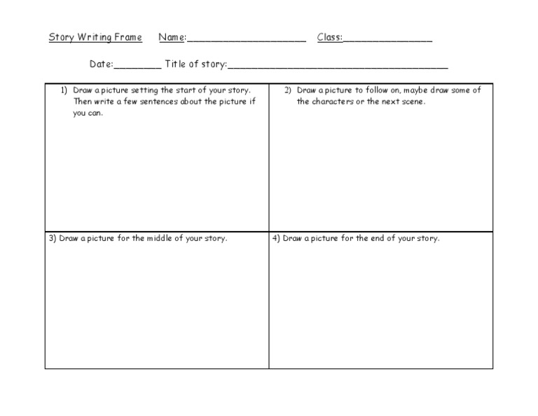 Story Writing Frame Picture | PDF