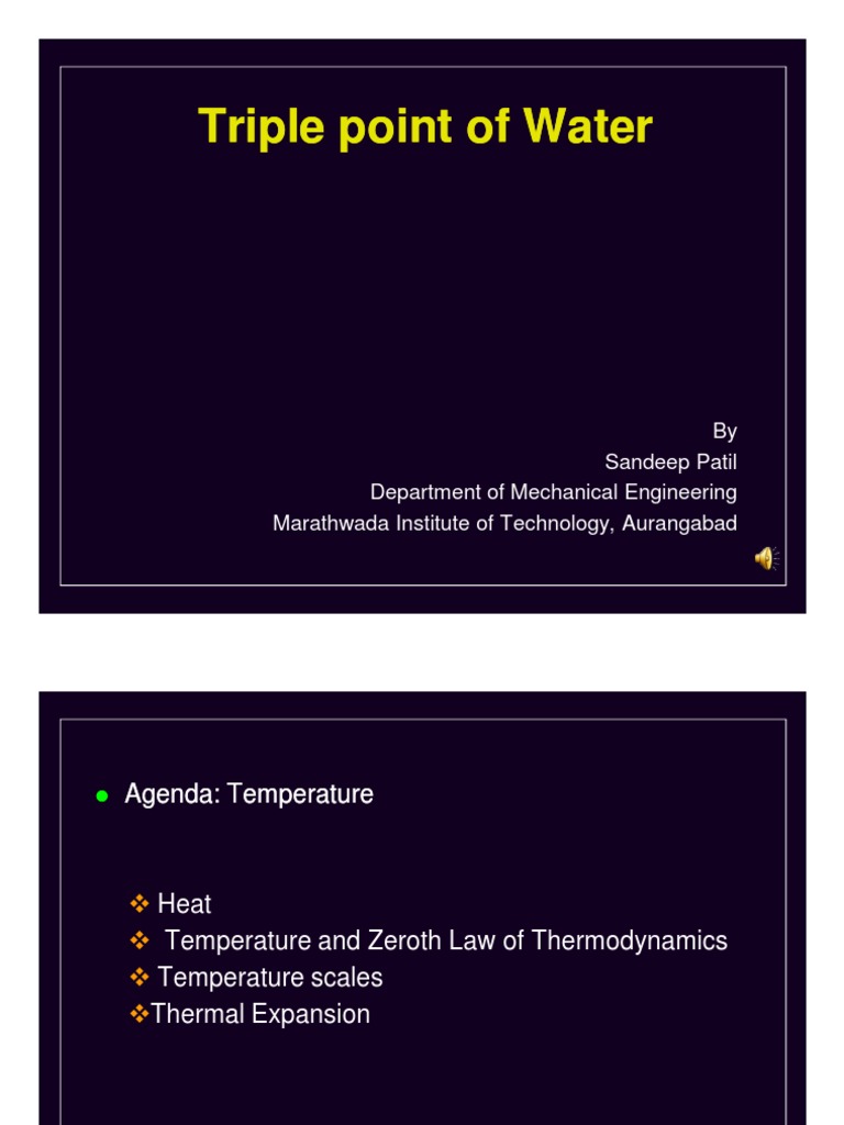 Triple Point of Water - Assignment | PDF | Temperature | Gases