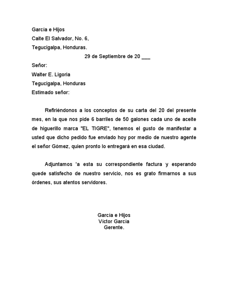 Carta de Envio | PDF | Derecho