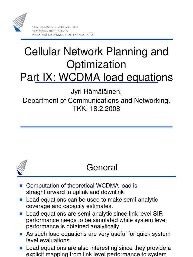 Cellular Network Planning and Optimization Part9 PDF | PDF | Decibel ...