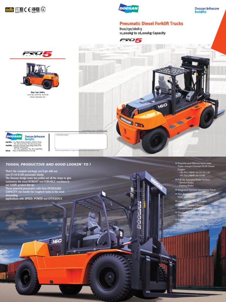 Doosan Forklift | PDF | Truck | Engines
