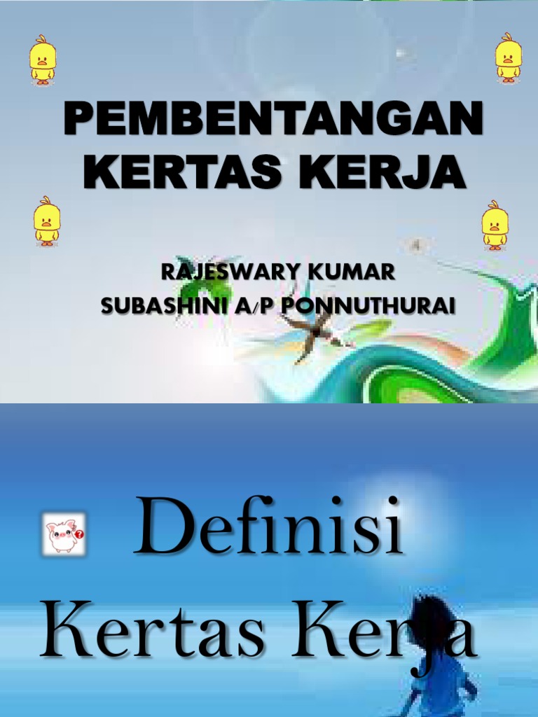Pembentangan Kertas Kerja | PDF