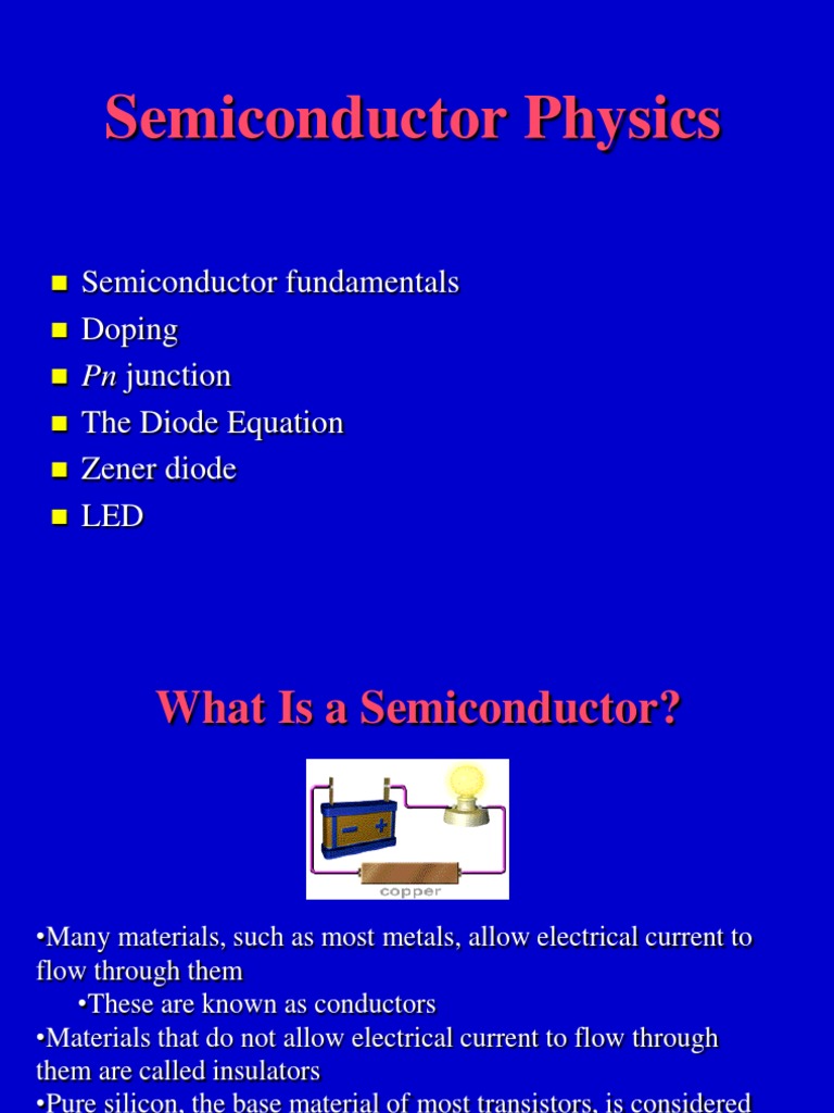 Semiconductor Diode Project | PDF | P–N Junction | Doping (Semiconductor)