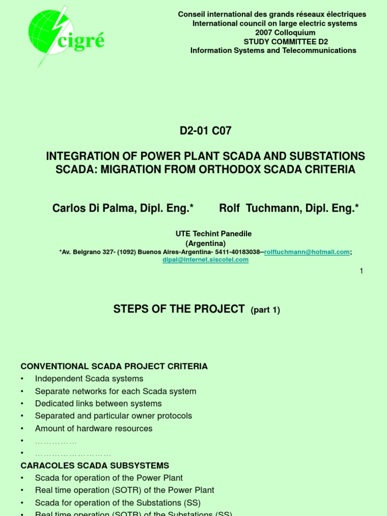SCADA Integration for Power Plants & Substations | PDF | Scada ...