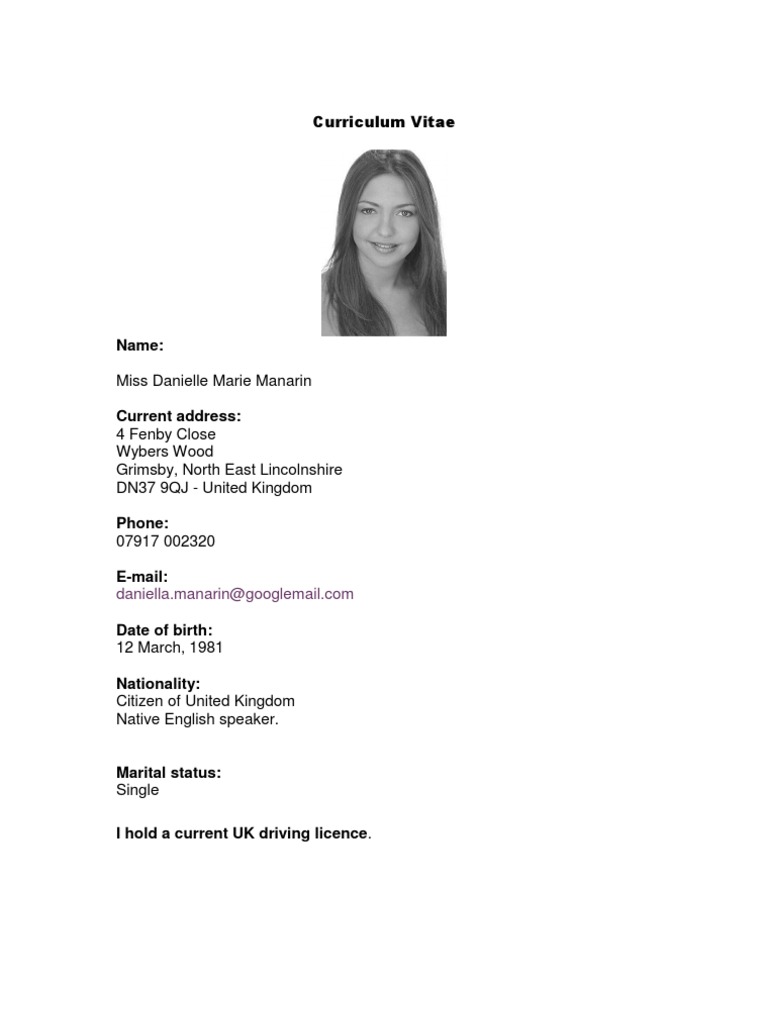 Danielle Marie Manarin Curriculum Vitae Sept 07 | PDF | Teaching English As A Foreign Language ...
