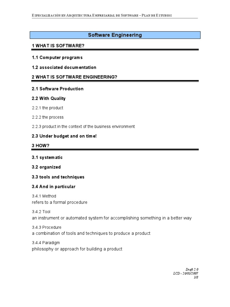 Software ENgineering | PDF | Systems Science | Systems Engineering