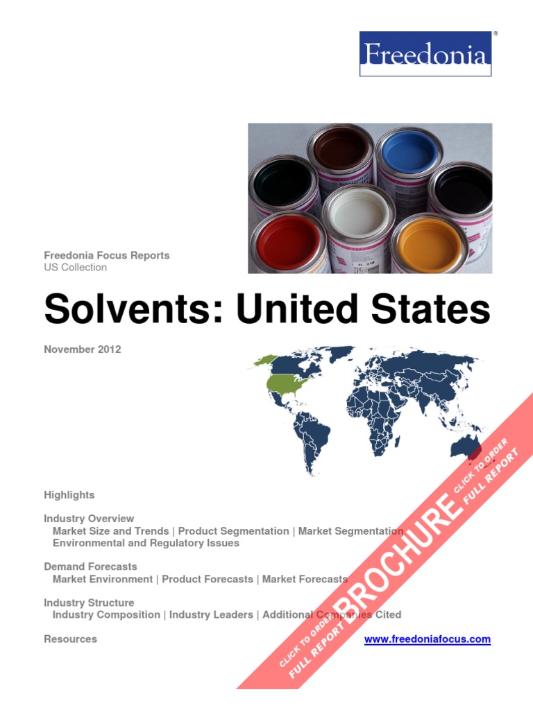 Solvents: United States | PDF | Paint | Ink