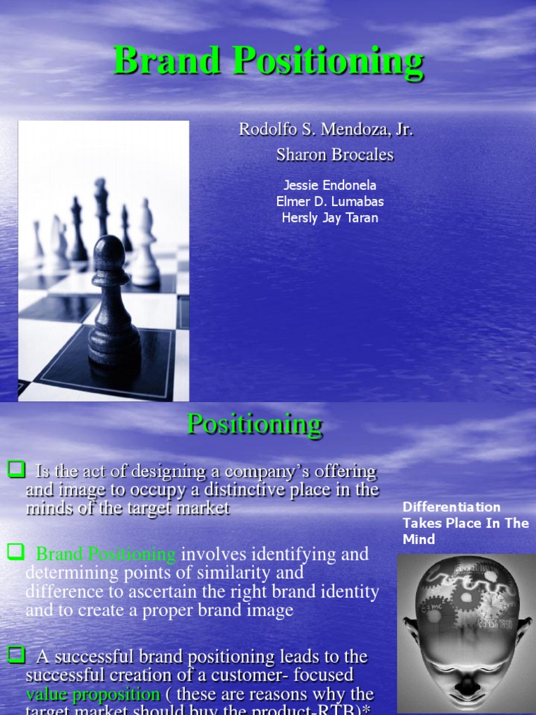 Brand Positioning | PDF | Brand | Business Economics