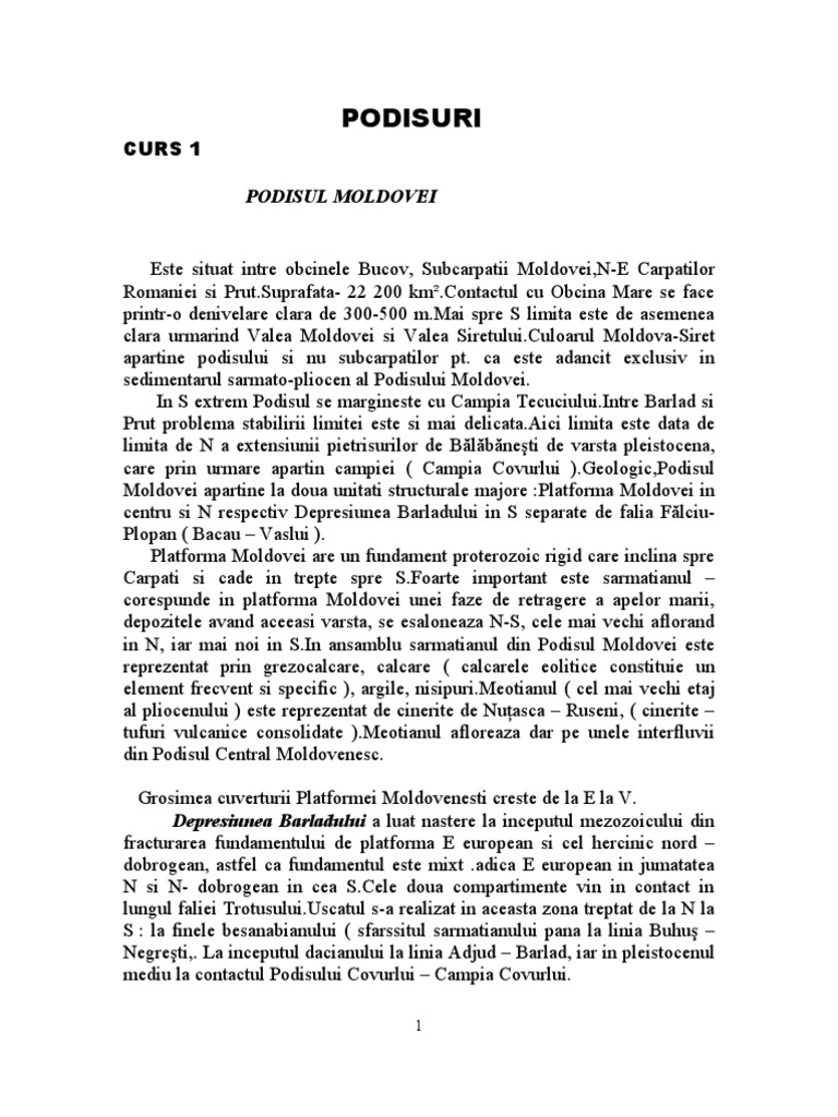 Podisuri in Romania | PDF