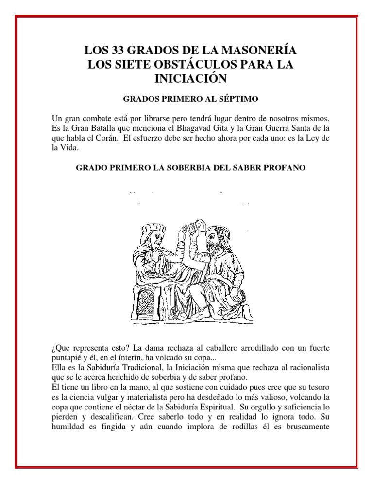 Los 33 Grados de La Masoneria | PDF | Masonería | Amor
