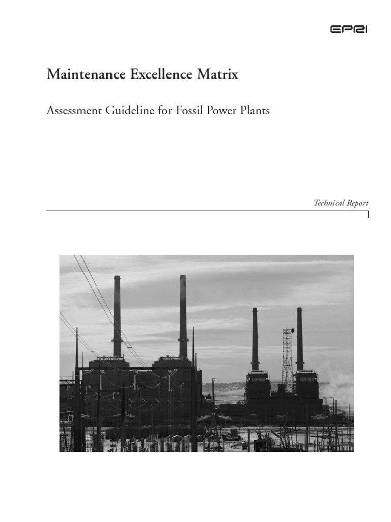 Maintenance Excellence Matrix | PDF | Educational Assessment ...