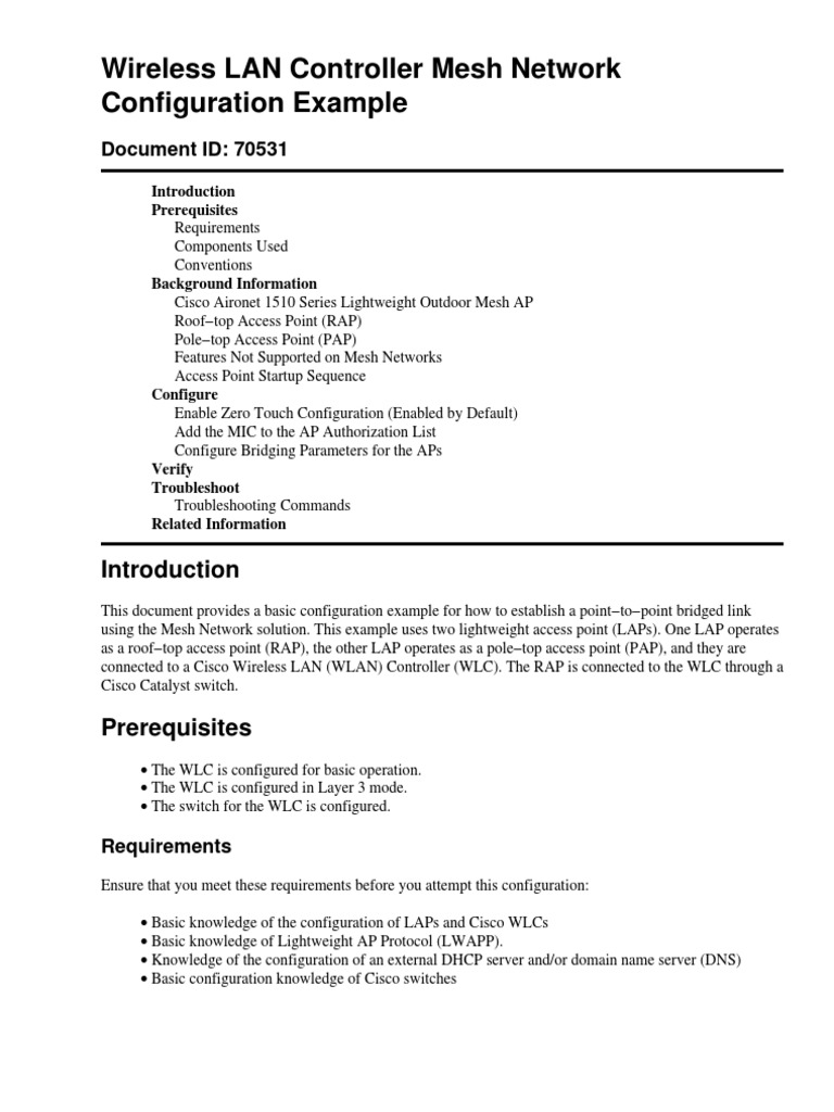 WLC | PDF | Wireless Lan | Wireless Access Point