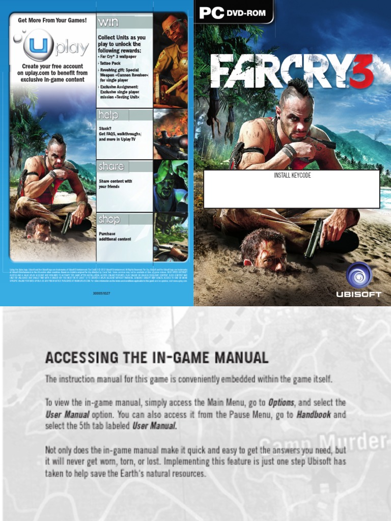 Far Cry 3 Manual Pdf Epilepsy Ubisoft