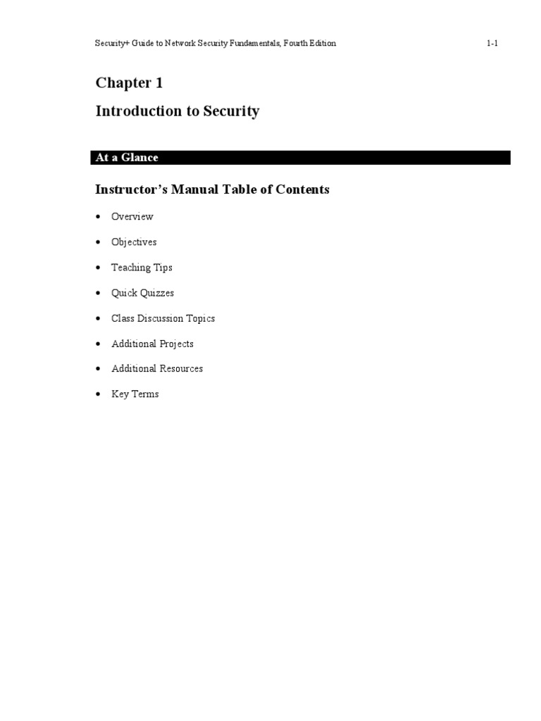 IM ch01 | PDF | Computer Security | Security