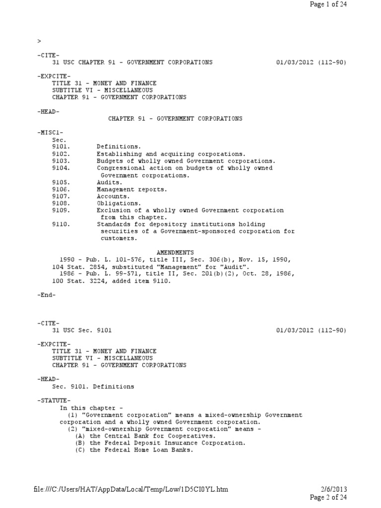List of Government Corporations | PDF | Reconstruction Finance ...