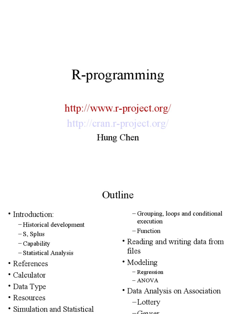 R-programming guide for data analysis | PDF | Resampling (Statistics) | R (Programming Language)