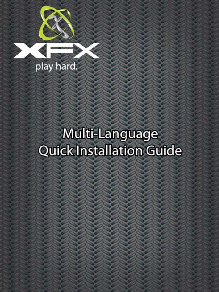 Manual XFX 8400 GS PDF | PDF