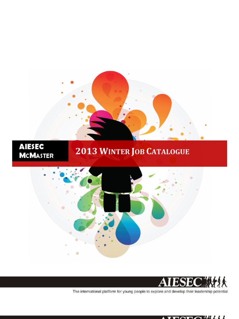 Job Catalogue | PDF | Internship | Job Hunting