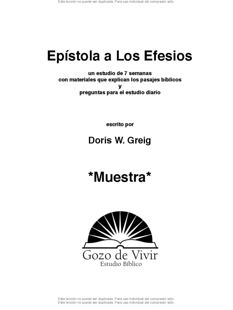 Epistola A Los Efesios | PDF | Cristo (título) | Pablo el apóstol