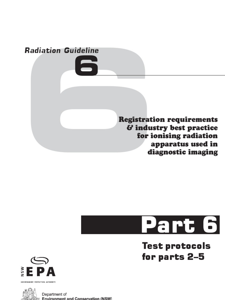 Radiation Guideline: Test Protocols For Parts 2-5 | PDF | Ct Scan ...