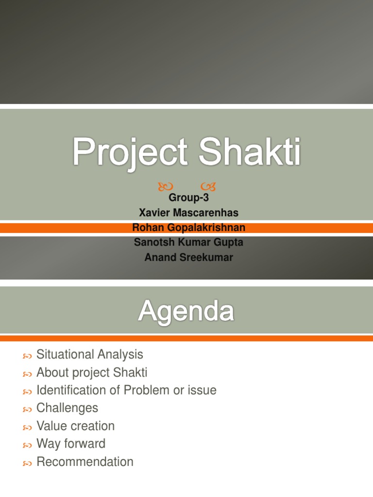 Project Shakti by Group3 | PDF | Competitive Advantage | Entrepreneurship