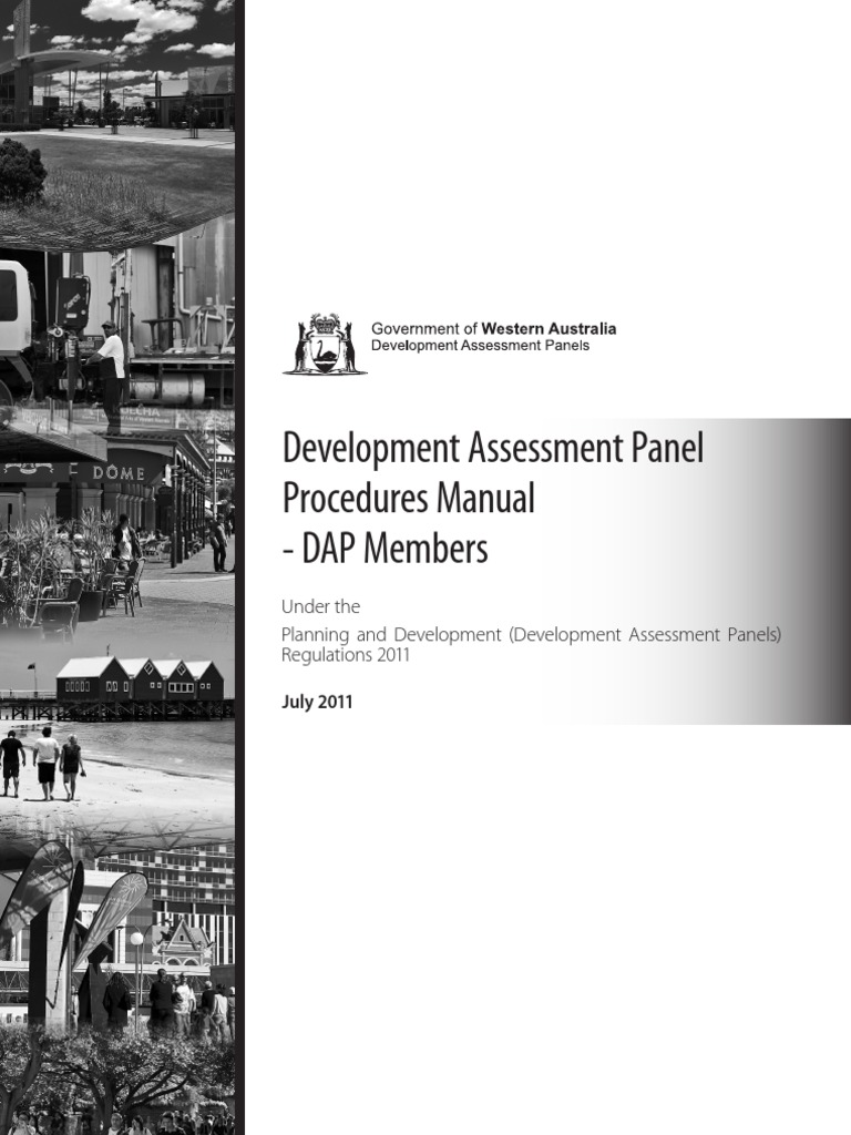 Development Assessment Panel Procedures Manual - DAP Members Alias ...