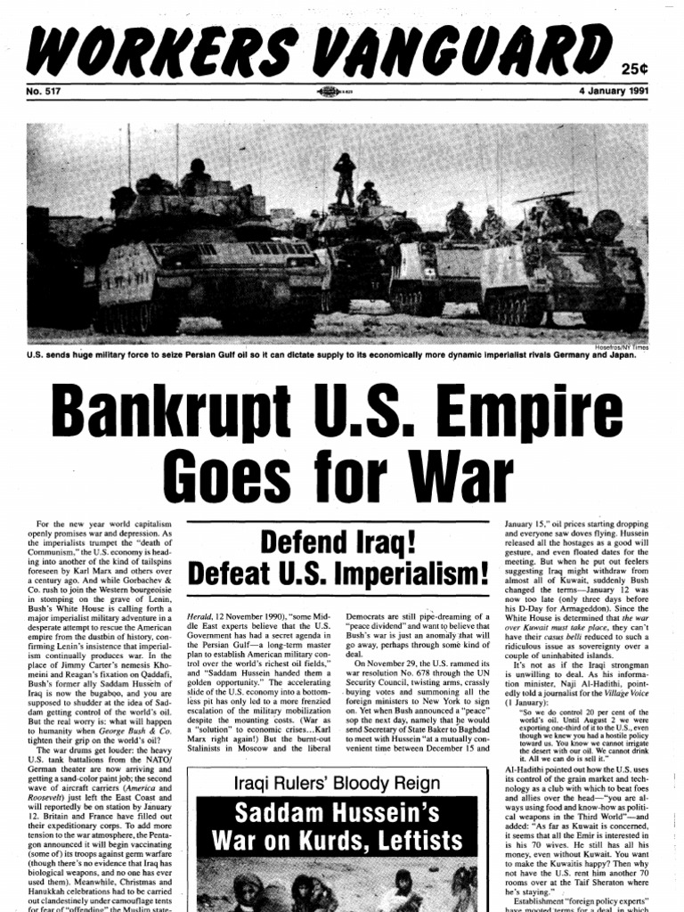 Workers Vanguard No 517 - 04 January 1991 | PDF | Racial Segregation In ...