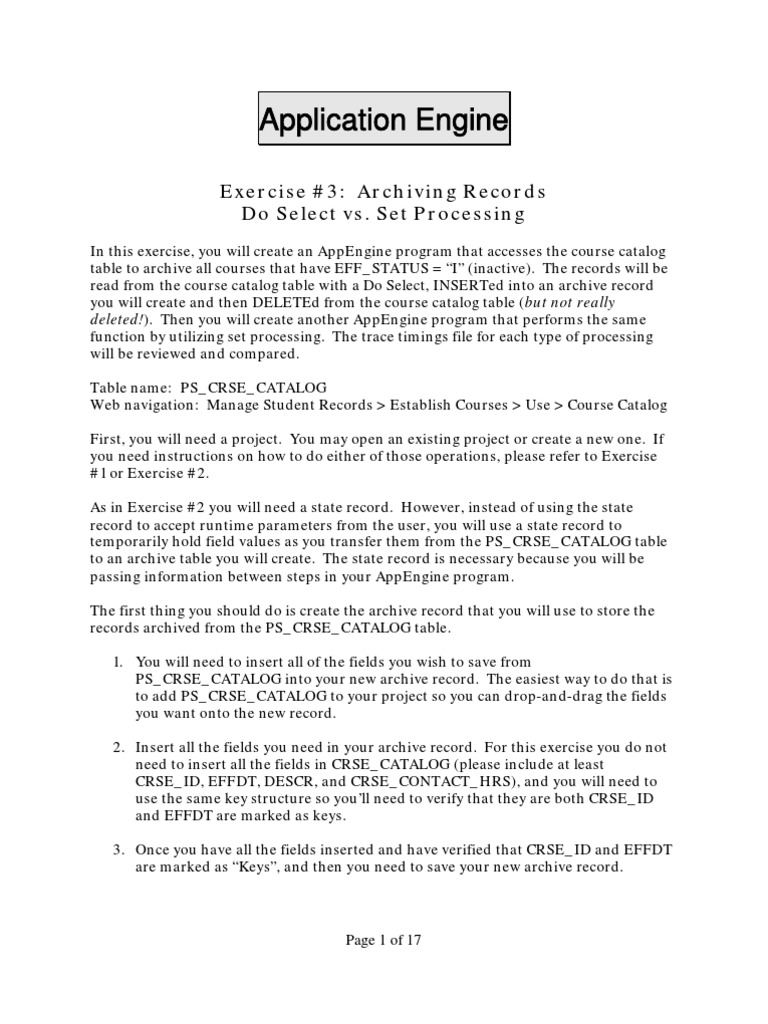 PeopleSoft Application Engine Program PDF | PDF | Sql | Command Line Interface