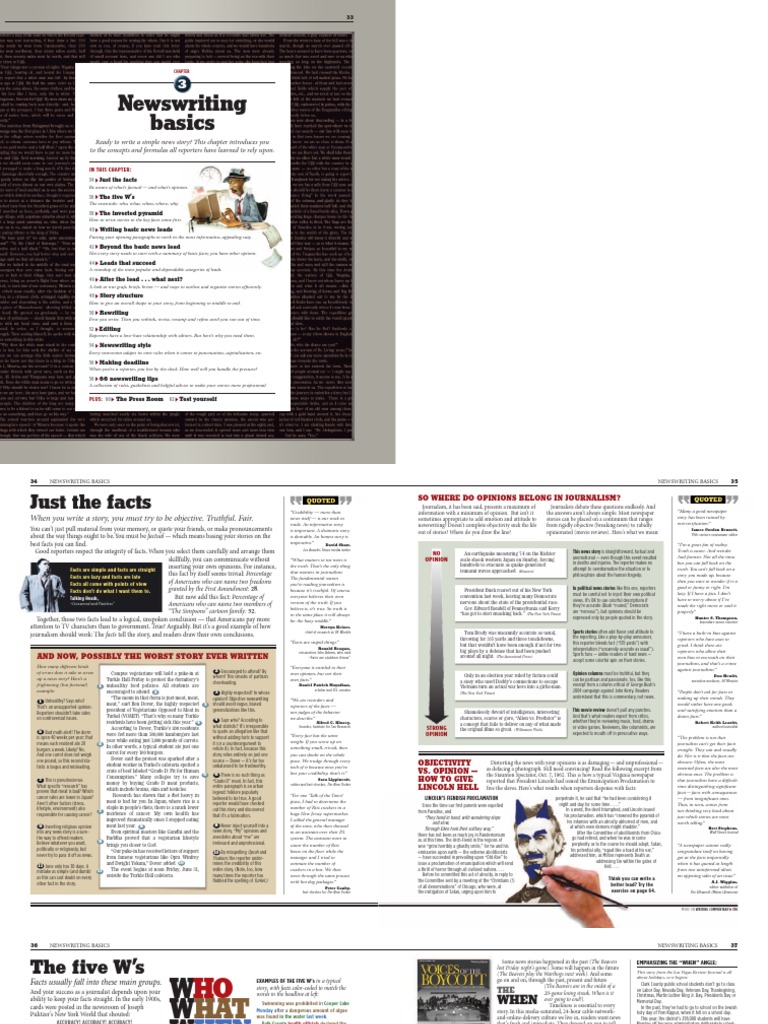 News Writing Basics and Techniques | PDF | Journalism | News