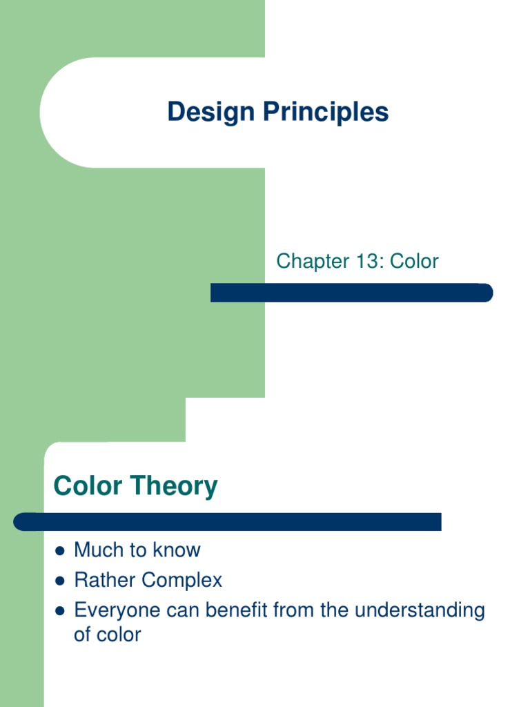 Design Principles: Chapter 13: Color | PDF | Color | Vision