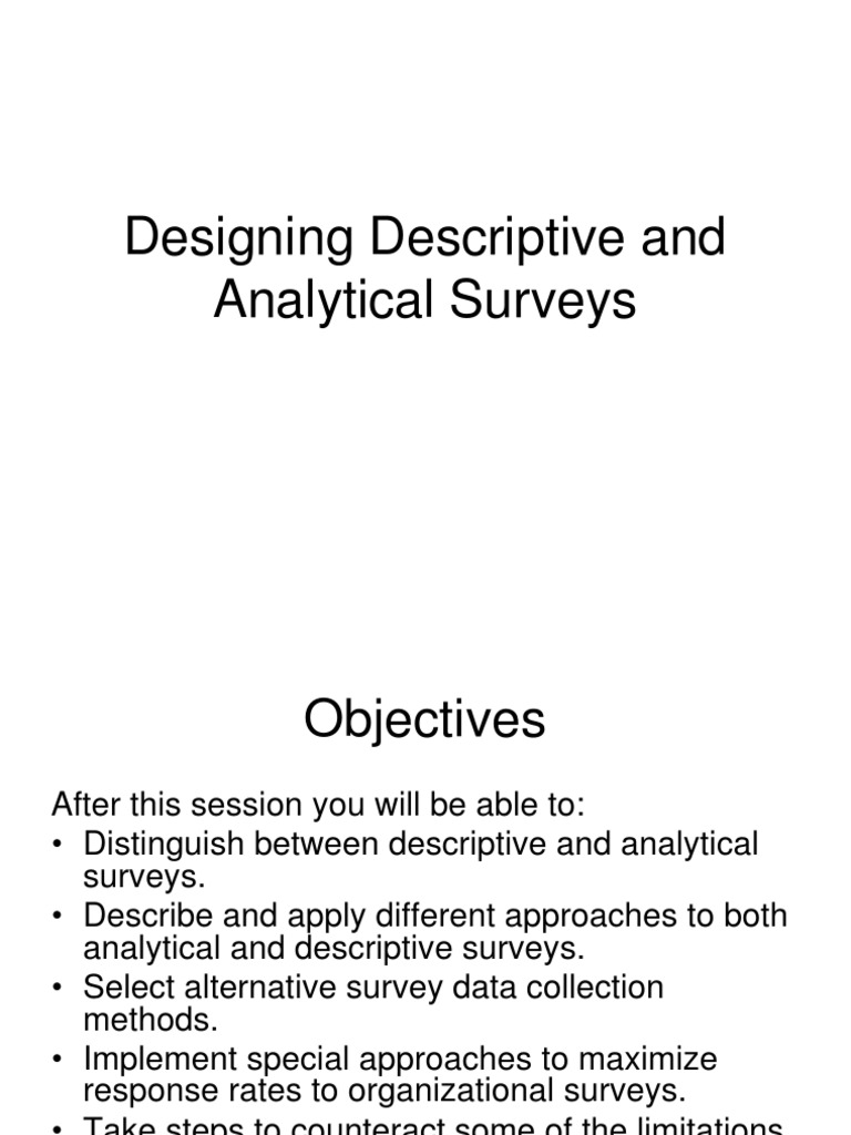 Gray Chapt9 Designing Descriptive and Analytical Surveys | PDF | Survey ...