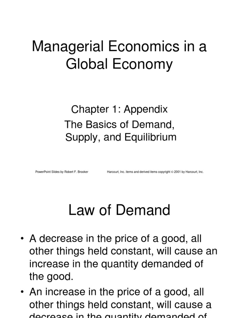 Managerial Economics in A Global Economy: Chapter 1: Appendix The ...